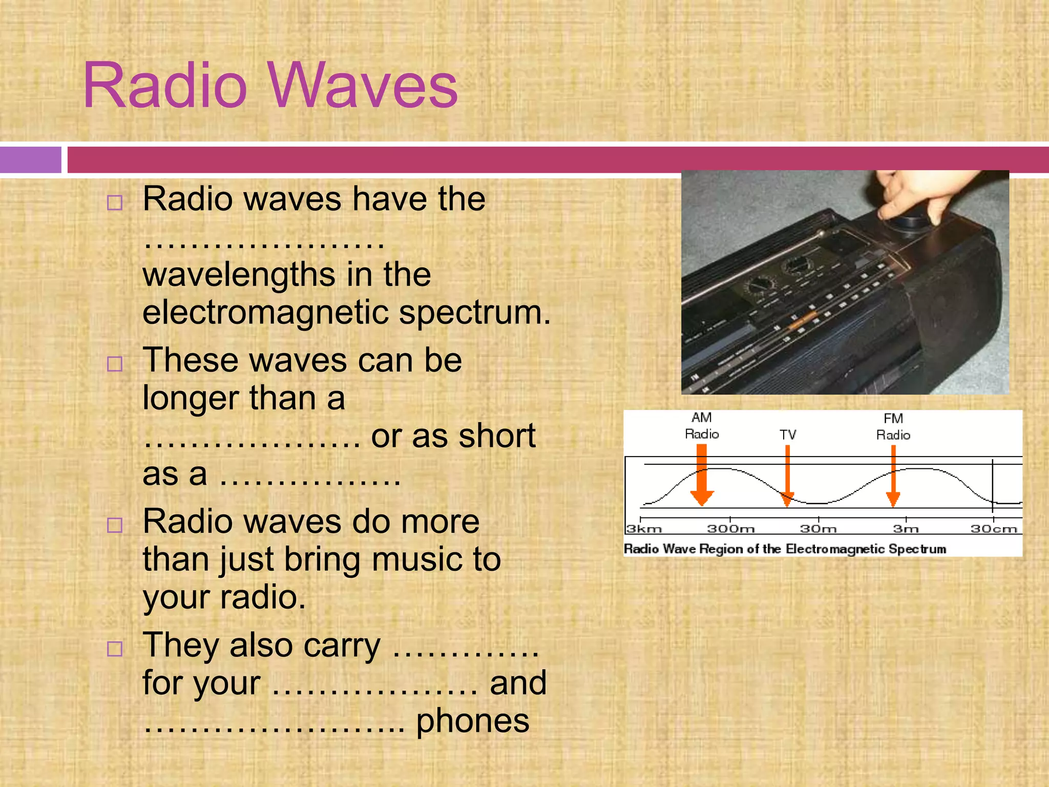 electromagnetic spectrum & its uses | PPTX