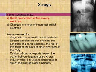 X Rays Electromagnetic Spectrum Examples