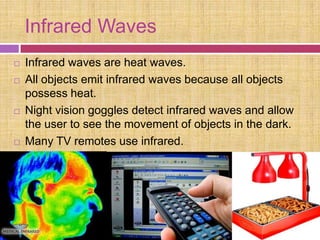 electromagnetic spectrum & its uses | PPTX