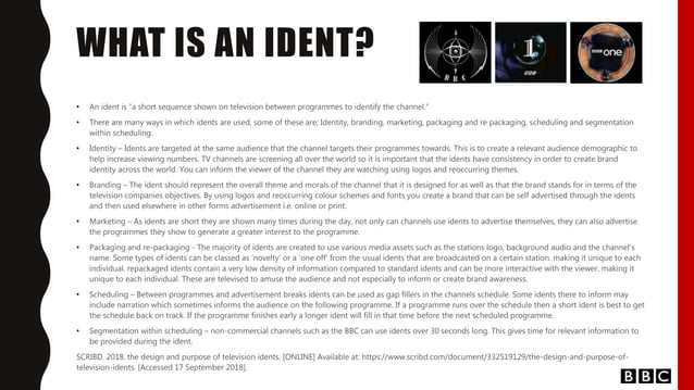 Unit 32 (ident presentation) (RE-SUB) | PPTX | Television | Entertainment