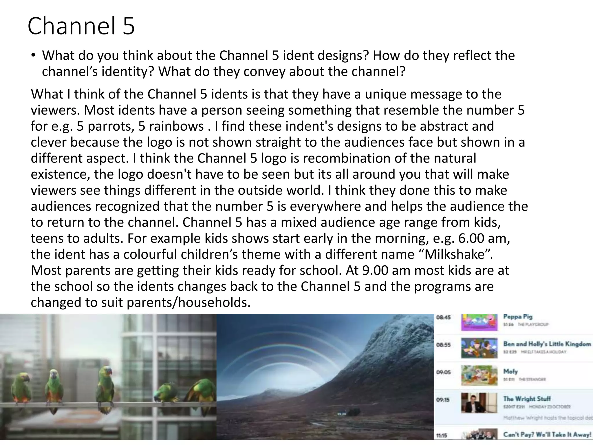 Unit 32 Television Idents | PPTX