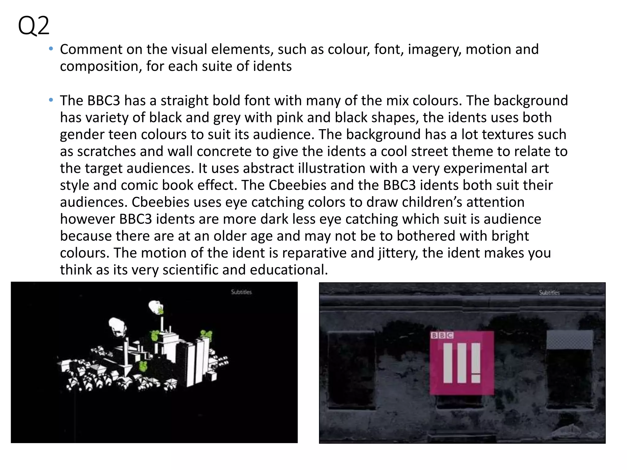 Unit 32 Television Idents | PPTX