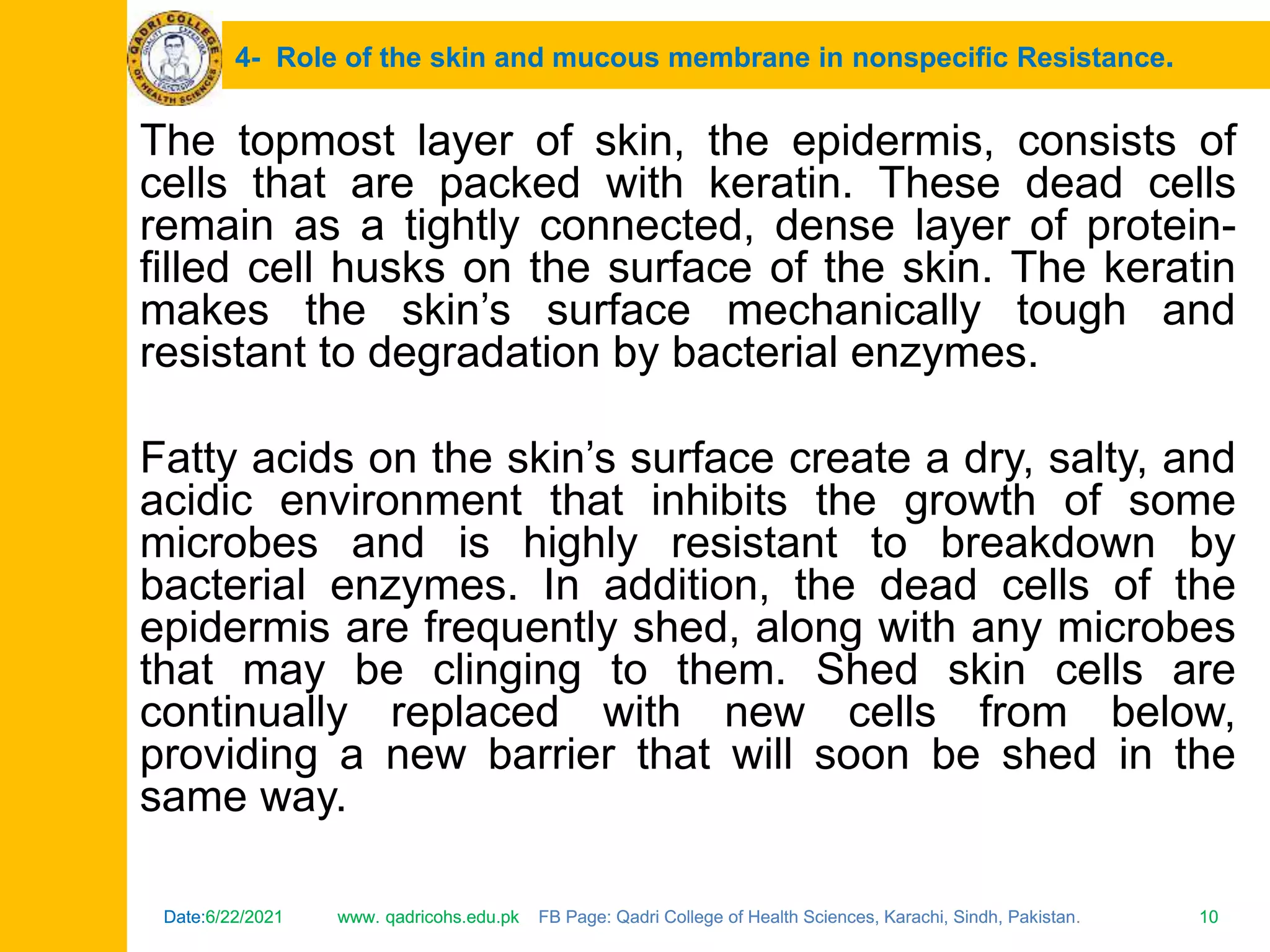 functions of skin, mucous membrane, types of immunity, phagocytosis | PPT