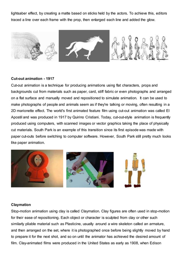 Unit 33 stop motion animation timeline task 1 | PDF