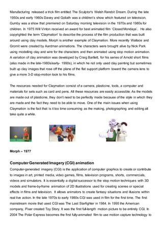 Unit 33 stop motion animation timeline task 1 | PDF
