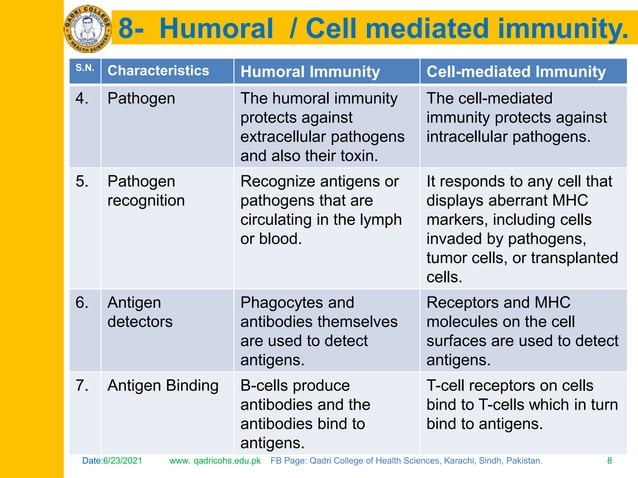 humoral cell mediated immunity, antigen hapten antibodies | PPTX | Infectious Diseases ...