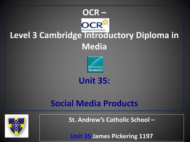 Unit 35 james pickering | PPT