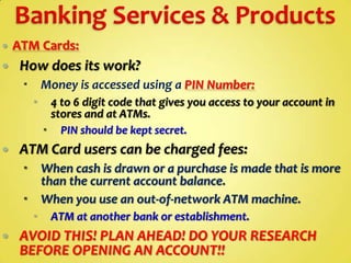 Unit 3A: Banking | PPT