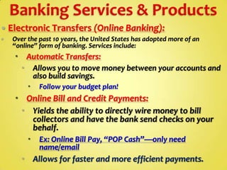 Unit 3A: Banking | PPT