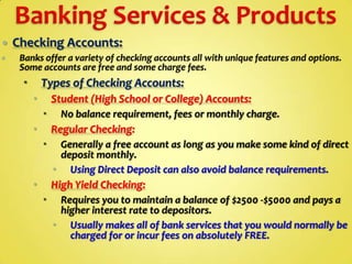 Unit 3A: Banking | PPT