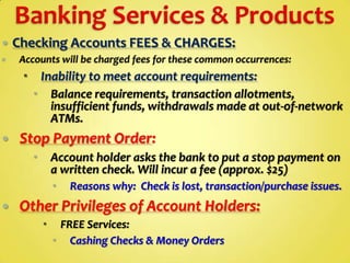 Unit 3A: Banking | PPT