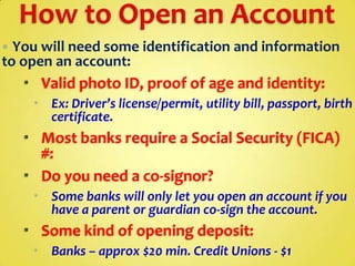 Unit 3A: Banking | PPT