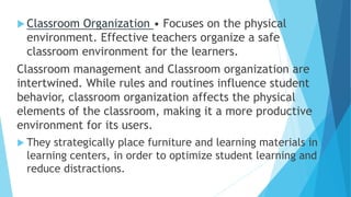 Unit3 a1 organization and management of learner-centered classrooms | PDF
