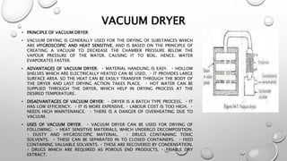Objectives, applications & mechanism of drying process | PPTX