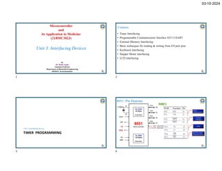 Unit3_all timer interfacing in microcontroller | PPT