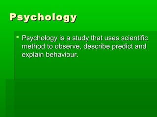 Unit 3 and 4 research methods | PPS