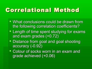 Unit 3 and 4 research methods | PPT