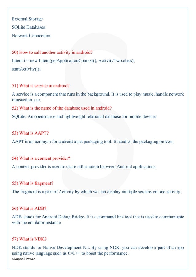 Unit 3 introduction to android | PDF | Programming Languages | Computing