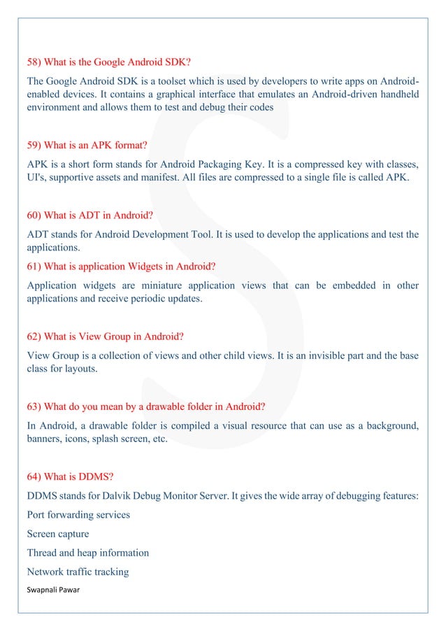 Unit 3 introduction to android | PDF | Programming Languages | Computing