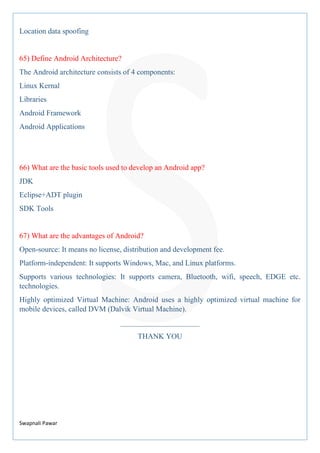 Unit 3 introduction to android | PDF | Programming Languages | Computing