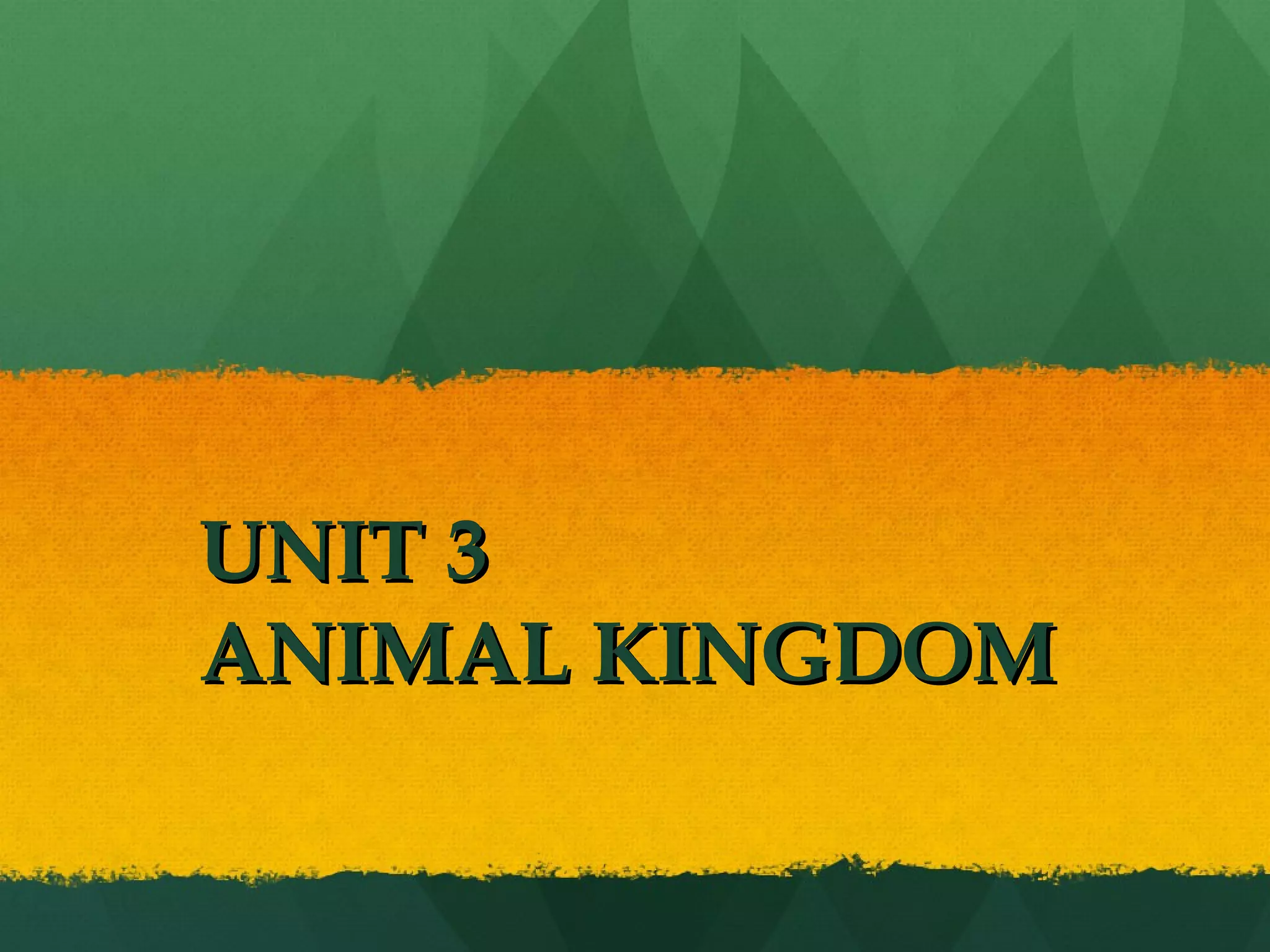 Unit 3 animal kindgdom | PPT