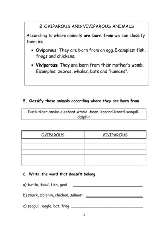Unit 3 animals | PDF | Birds | Pets