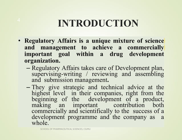 UNIT 3A REGULATORY AFFAIRS.pptx