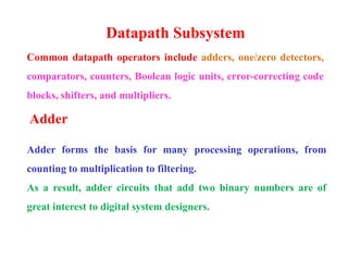 Unit 3 Arithmetic building blocks and memory Design (1).pdf