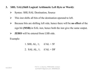 Unit 3 – assembly language programming | PDF