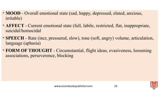 ppt on assessment of mental health status | PDF
