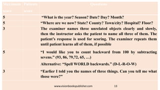 ppt on assessment of mental health status | PDF