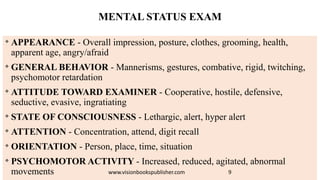 ppt on assessment of mental health status | PDF
