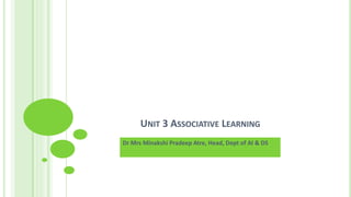 Associative Learning Artificial Intelligence | PDF