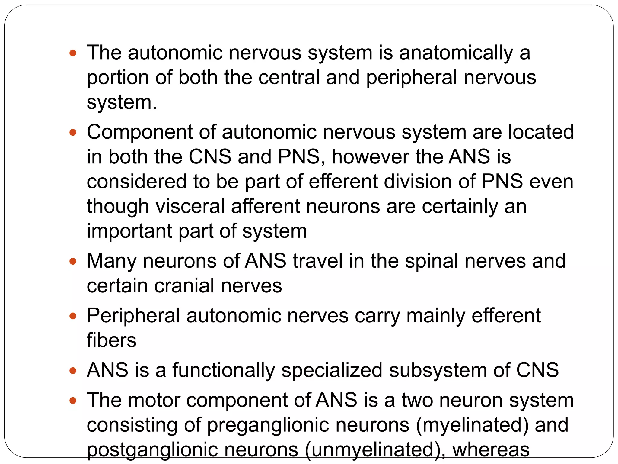 Unit 3 autonomic nervous system | PPT