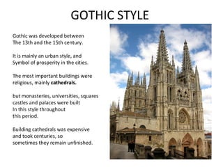 Unit 3b. gothic style | PPT