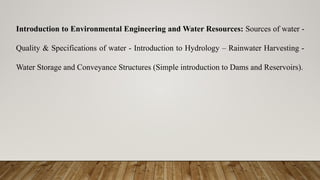 Unit 3 BASIC CIVIL AND MECHANICAL ENGINEERINGPPT | PPTX