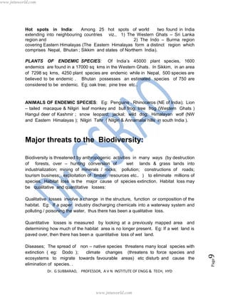Unit 3 biodiversity | PDF