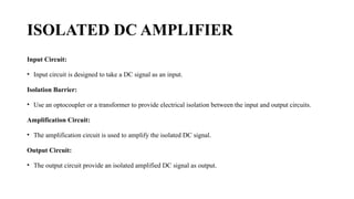 BIOMEDICAL IMSTRUMENTION UNIT III SIGNAL CONDITIONING CIRCUITS | PPTX