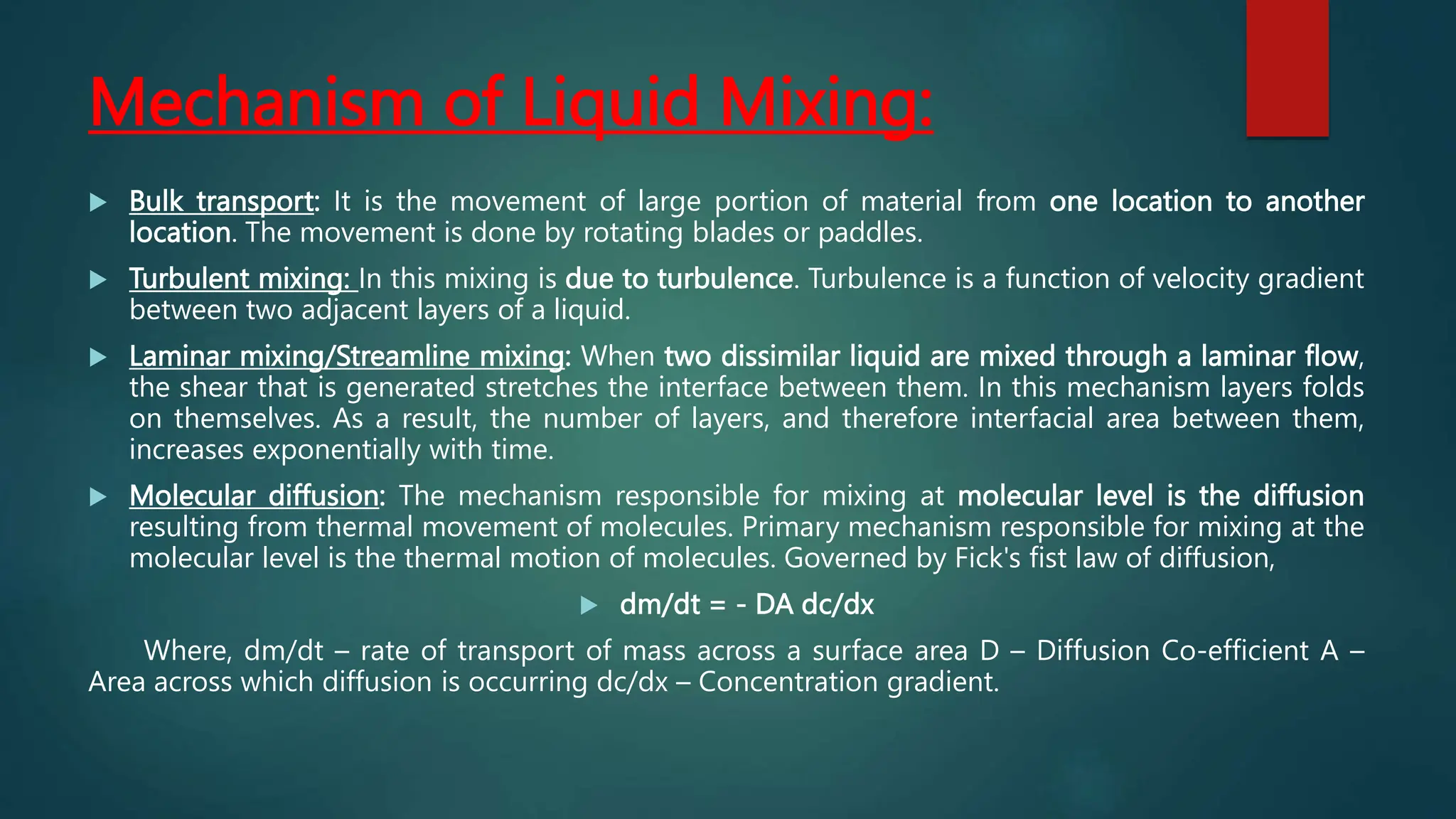 detailed notes on mixing and its types . | PPTX