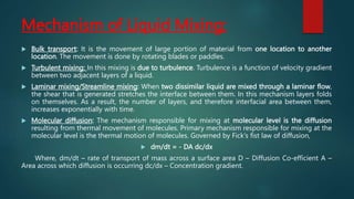 detailed notes on mixing and its types . | PPTX