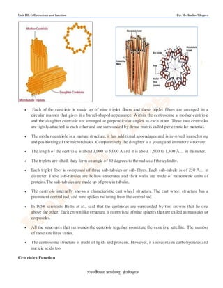 Unit 3 by kailash sir cell structure & function kp | PDF