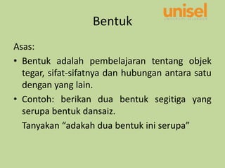 Unit 3c geometri (bentuk dan ruang) | PPT