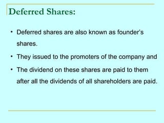 Unit 3 capital of company | PPT