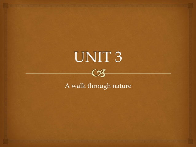 Unit 3 natural science | PPT