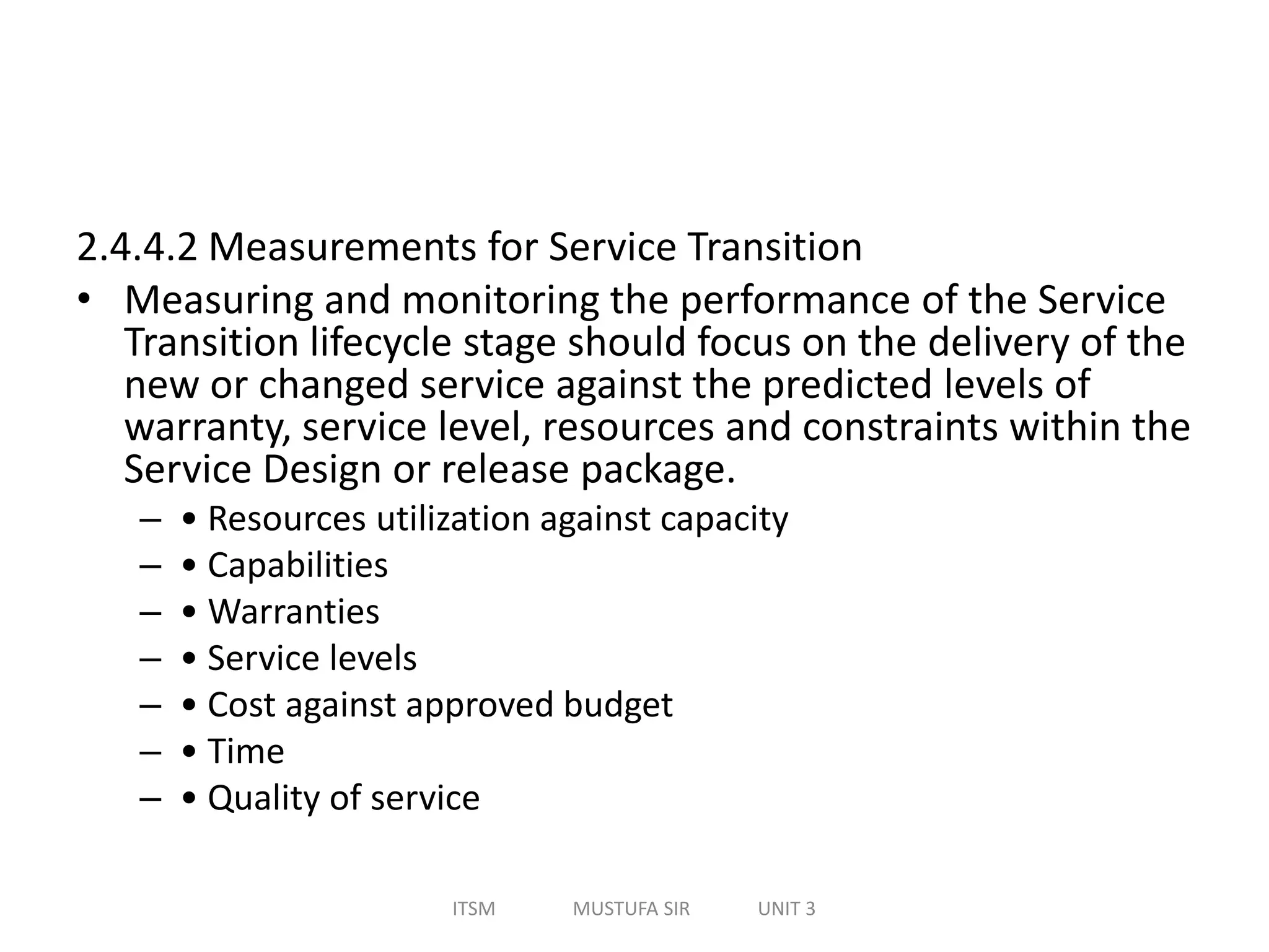 Unit 3 chap 1 itsm | PDF