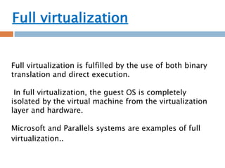 Virtualization: A Key to Efficient Cloud Computing | PPT