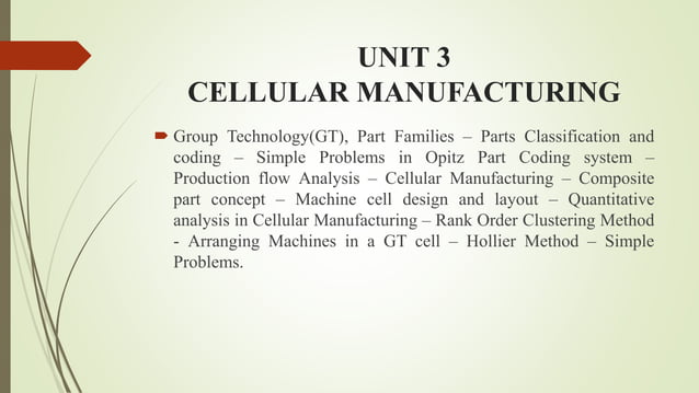 Unit 3 cim | PPTX