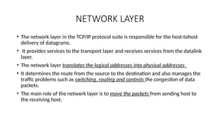unit 3 computer networks-switching,packet switching,internet protocol. | PPTX