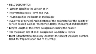 unit 3 computer networks-switching,packet switching,internet protocol ...