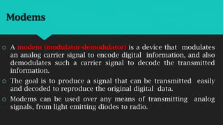 Unit 3_CND Physical Layer_MODEMS_Pranoti Doke | PPT